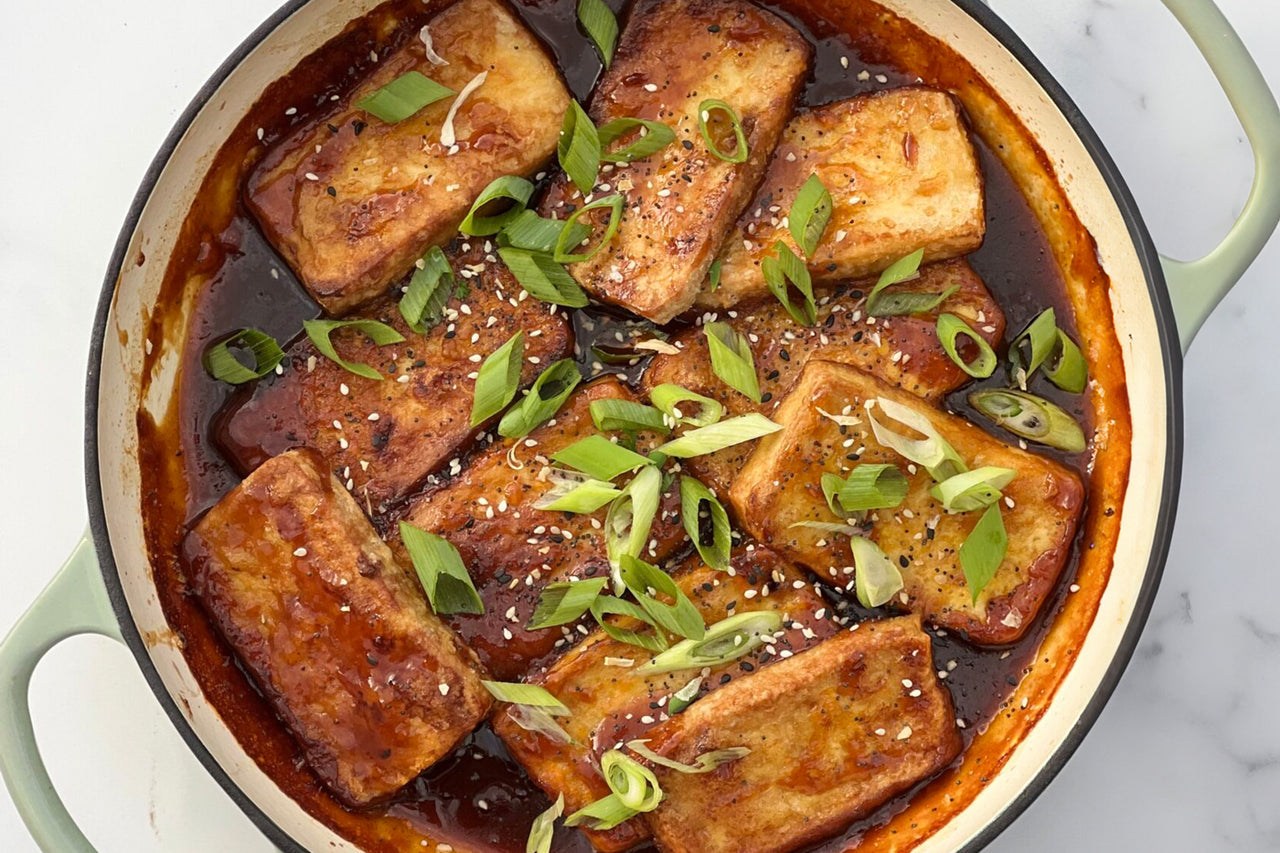 Twice Cooked Sticky Tofu – Pepper & Me