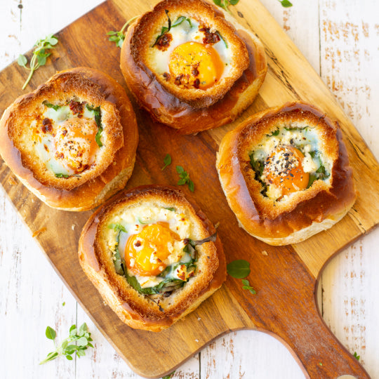 Bacon & Egg Buns – Pepper & Me