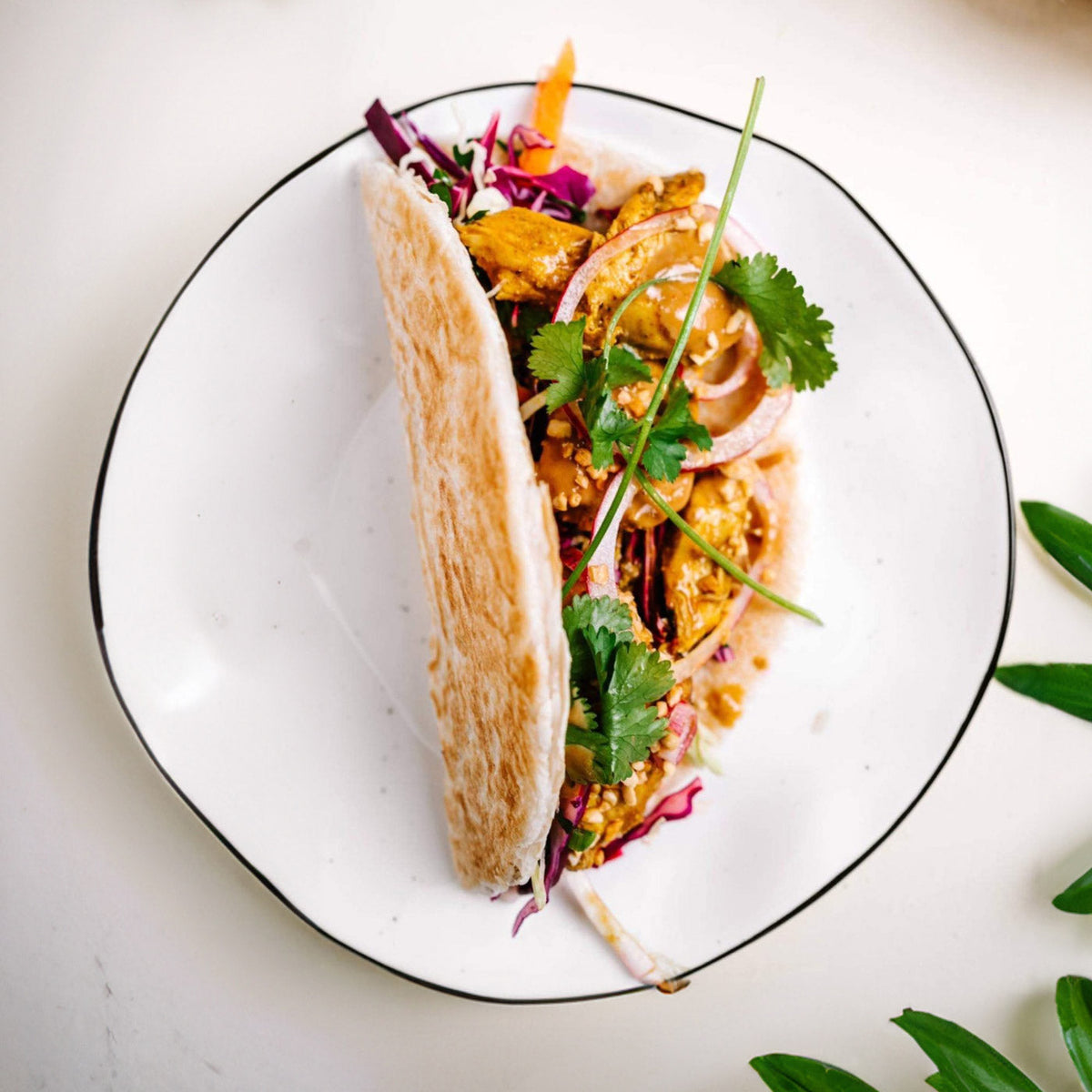 Satay Chicken Hawker Roll — Pepper & Me